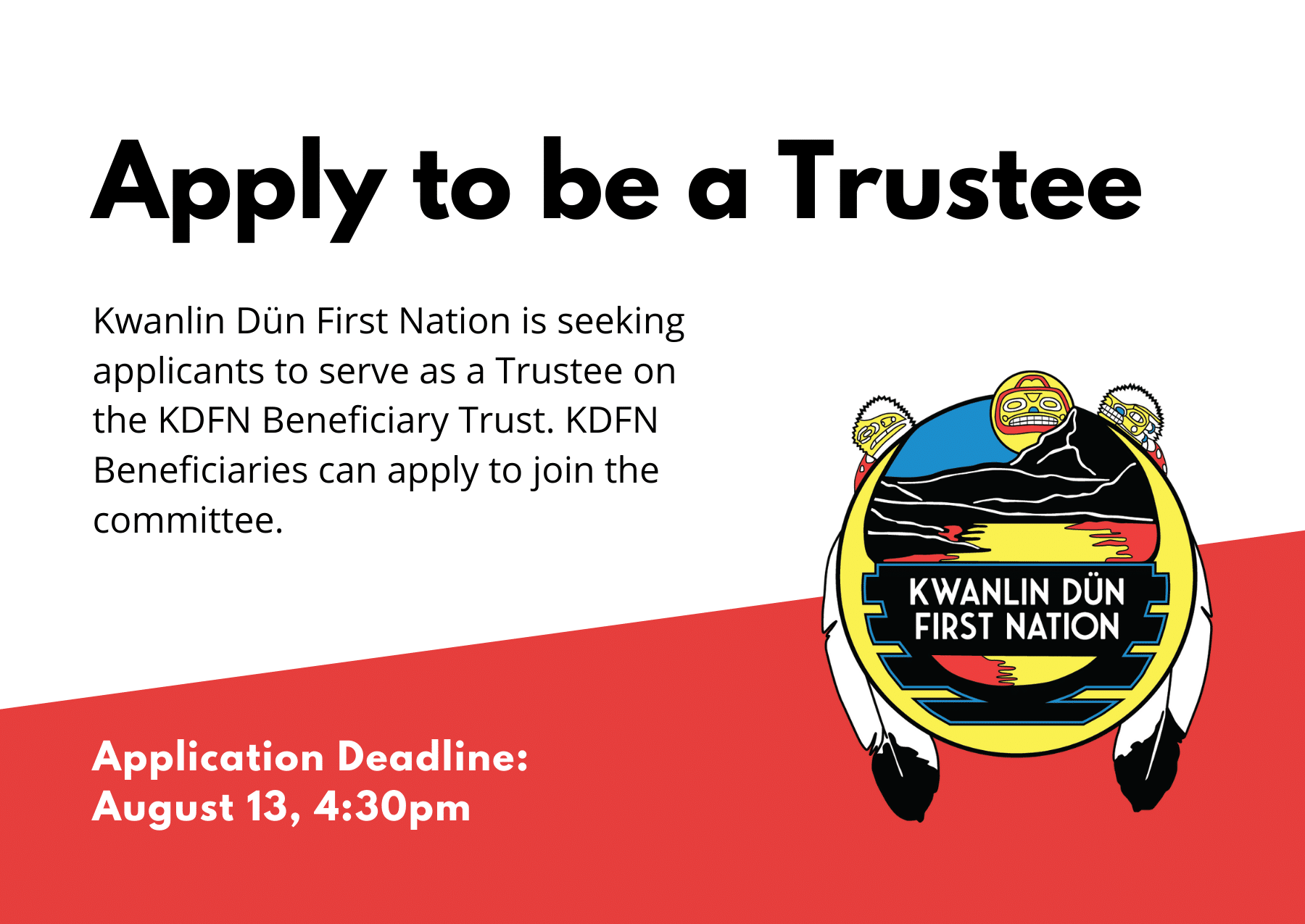 Beneficiaries! KDFN is seeking applicants to serve as a Trustee ...