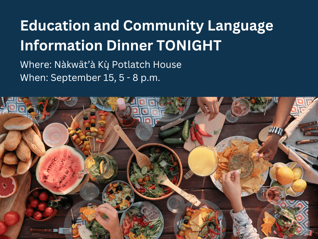Education Community Dinner - Kwanlin Dün First Nation