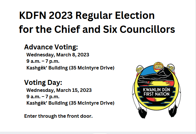 KDFN Voting Information for the 2023 Regular Election - Kwanlin Dün ...