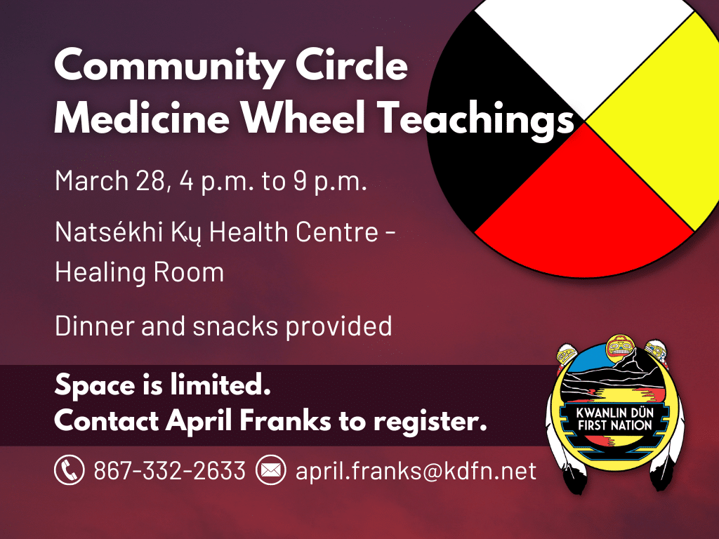 Community Circle - Medicine Wheel Teachings - Kwanlin Dün First Nation