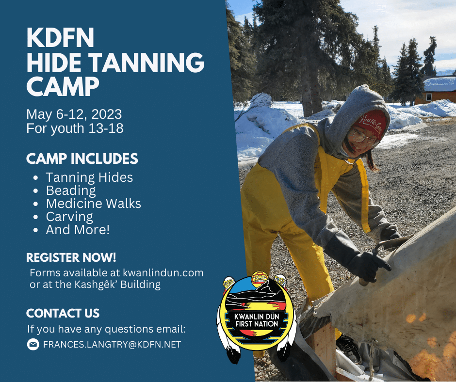 KDFN Youth Hide Tanning Camp - Kwanlin Dün First Nation