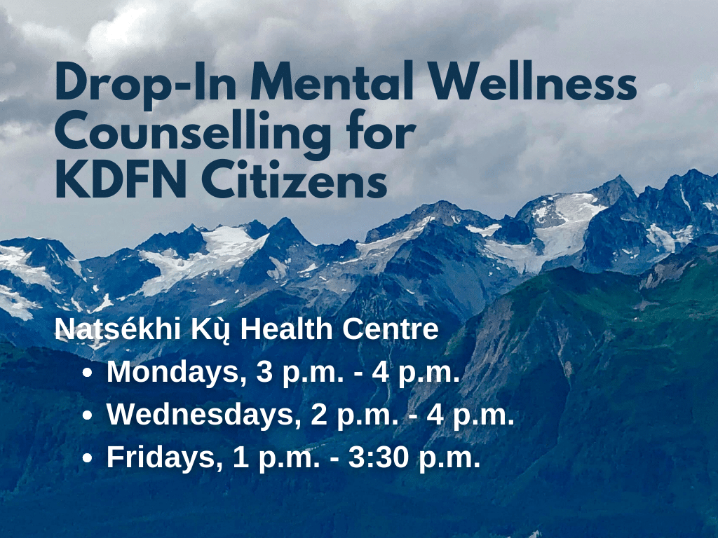 Drop-in Counselling for KDFN citizens - Kwanlin Dün First Nation
