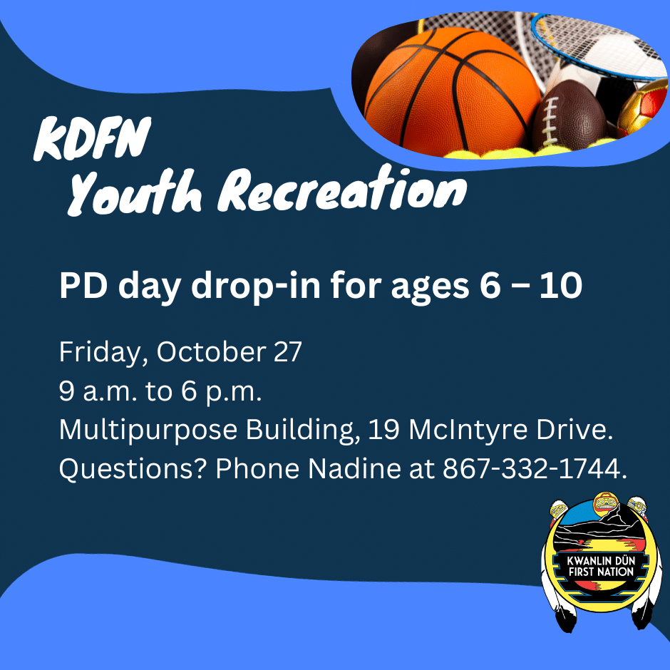 Youth Rec PD day drop-in for ages 6 – 10 - Kwanlin Dün First Nation