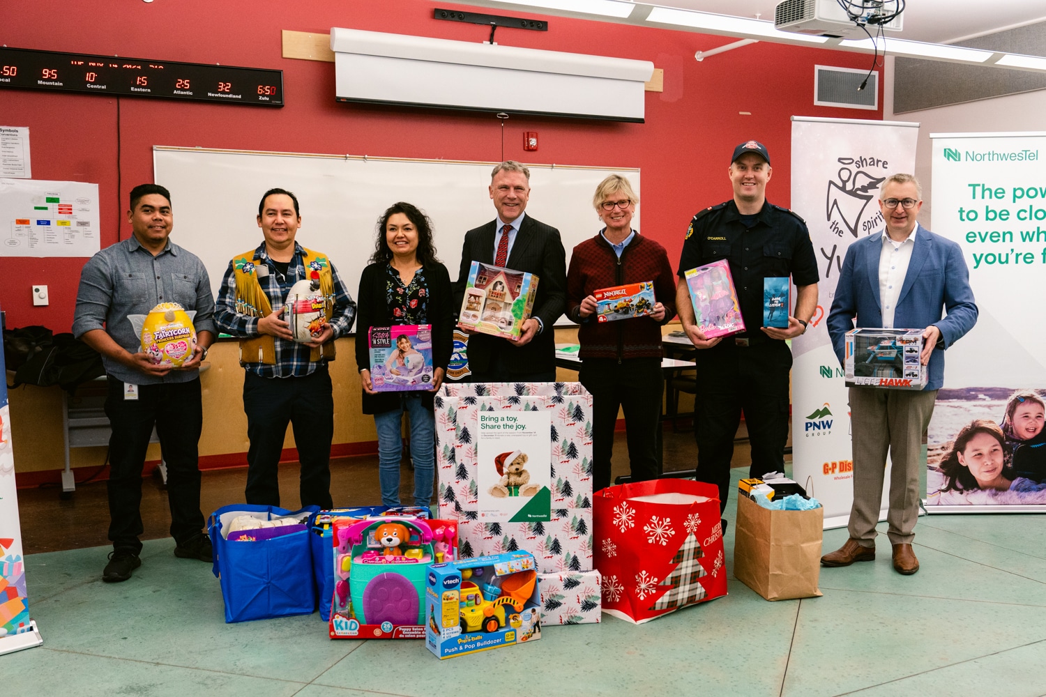 Northwestel & Whitehorse Fighters Charitable Society Toy Drive kick off ...